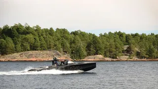 Test driving the 18m flagship chase boat from Windy